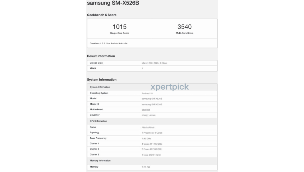Samsung Galaxy Tab S10 FE 5G, Galaxy S25 Edge spotted on Geekbench as ...